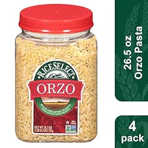 Amazon.com : RiceSelect Original Orzo, 26.5-Ounce Jars, 4-Count : Orzo ...
