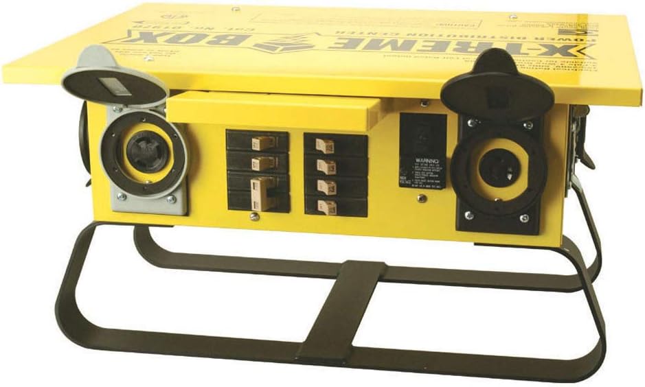 Amazon.com: Coleman Cable 01970 50A Power Distribution Spider Box, 100 ...