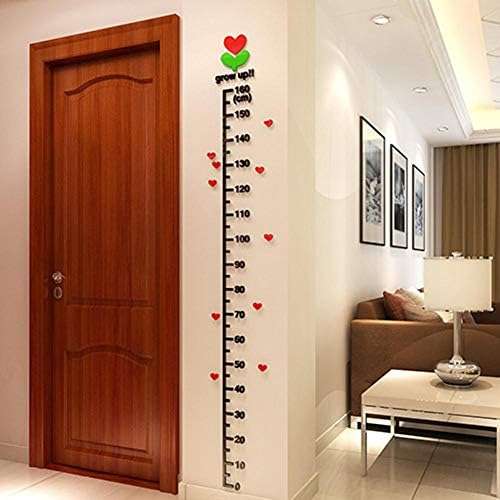 Children Height Measure Stickers 3D Funny DIY Acrylic Height Chart ...