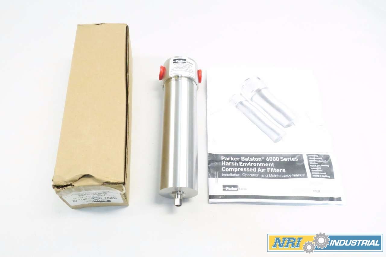 PARKER 6004N-0A1-BX BALSTON COMPRESSED AIR FILTER 175PSI 1/2 IN D541181 ...
