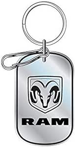 Amazon.com: Plasticolor 004229 Dodge Ram Logo Dog Tag Metal Keychain ...