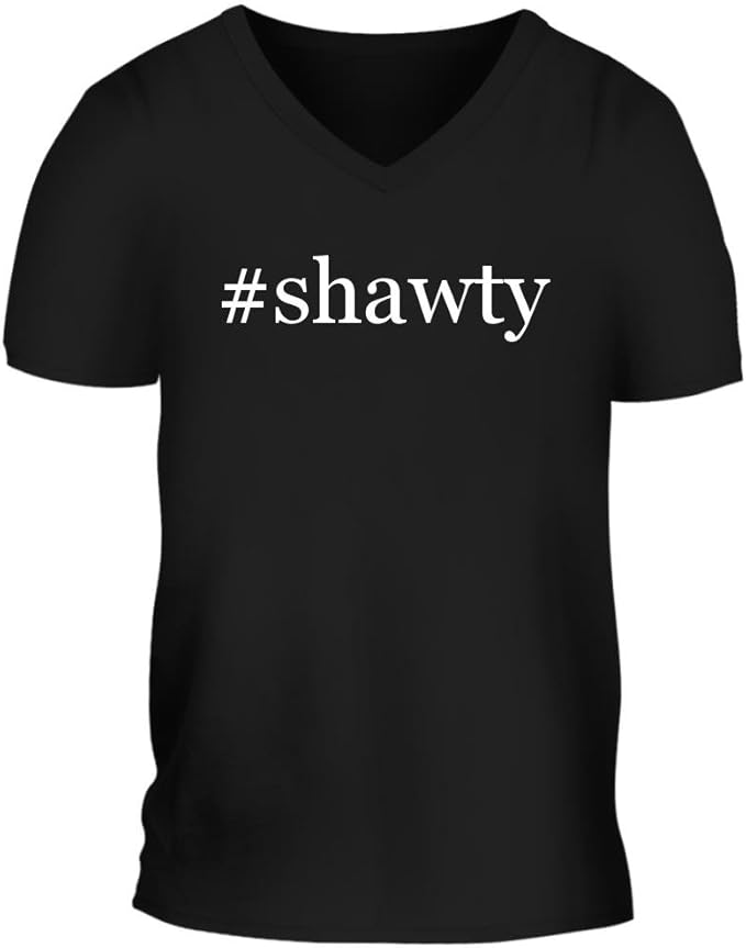 Amazon.com: #shawty - A Nice Hashtag Men's Short Sleeve V-Neck T-Shirt ...