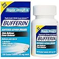 Amazon.com: Bufferin Aspirin Pain Reliever/Fever Reducer Coated Tablets ...