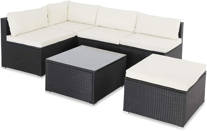 Casaria Poly Rattan Garden Furniture Set Lounge Outdoor Patio ...