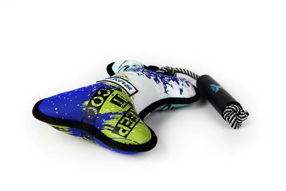 Nipper & Chipper X-TRM Dog Tough Bone Toy, Large, Blue : Amazon.ca: Pet ...