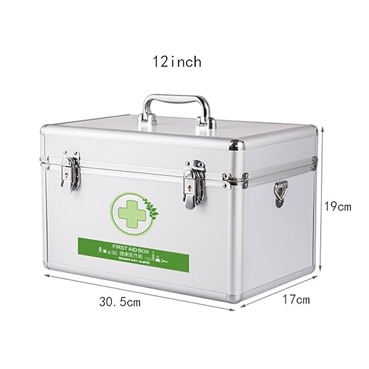 Amazon.de: YLLYPX Medizin-Box Aluminium-Legierung Multilayer Doppel ...