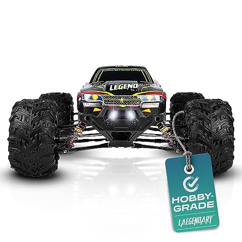 LAEGENDARY Remote Control Car, Hobby Grade RC Car 1:10 Scale Brushed ...