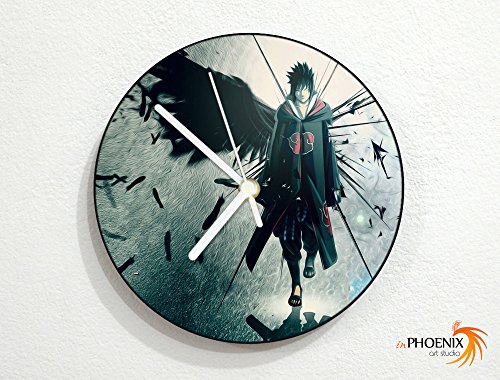 Naruto Itachi Uchiha Sharingan Wings Wall Clock | Desertcart Bahamas