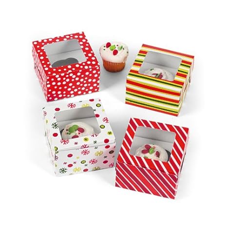 Cheery Christmas Cupcake Boxes Brighten Up The Holidays - Fancy Gift Wrap