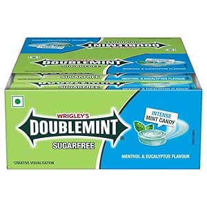 Doublemint Sugarfree Intense Mint Candy | Menthol & Eucalyptus Flavour ...