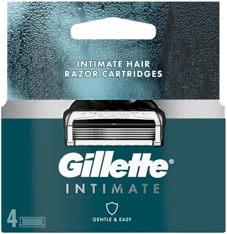 سعر Gillette Body and Intimate Razor Blades Men, 4 Razor Blade Refills ...