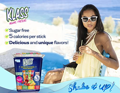 Klass Aguas Frescas, Variety Pack, Sugar Free Drink Mix, Fruit Variety ...