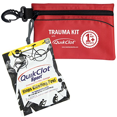 Buy First Aid QuikClot Trauma Kit & Auto Emergency Kit - Blood Clotting ...