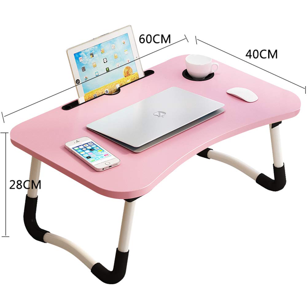 Mua Lap Desk with Storage Drawer, Holders for Cup and Tablet, Tray ...