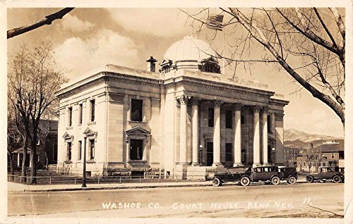 Reno Nevada Washoe Court House Real Photo Antique Postcard K41373 ...