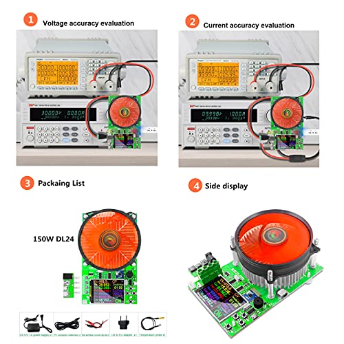 150W 4-Wire Electronic Load Tester 2.4 inch DC Tester APP Electronic ...