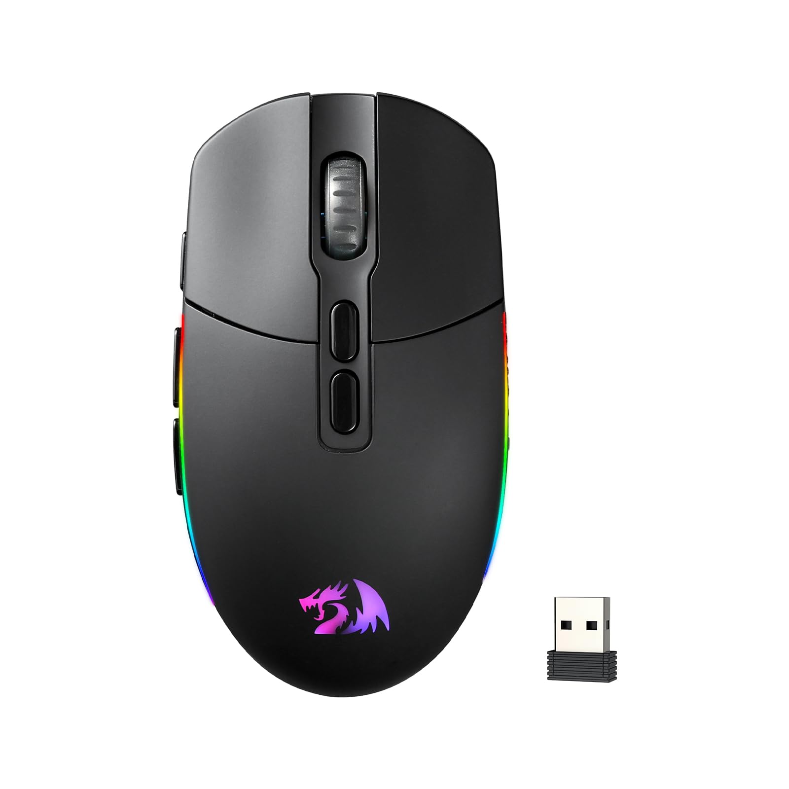 Redragon M719 Pro Wireless Optical Gaming Mouse, 8 Programmable Buttons ...