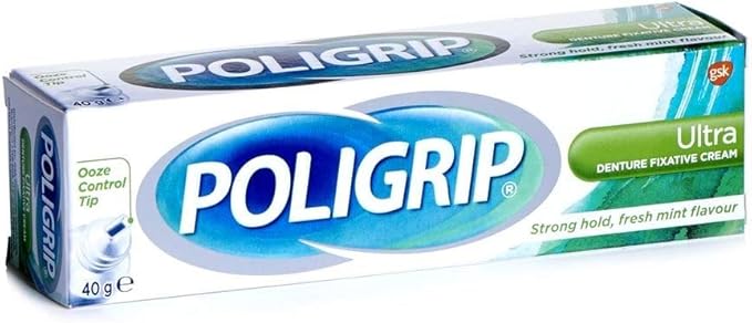 12 x Poligrip Ultra Denture Fixative Cream 40g: Amazon.co.uk: Health ...