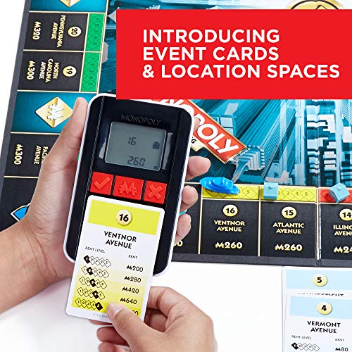 Monopoly Ultimate Banking Edition Board Game for Families and Kids Ages ...