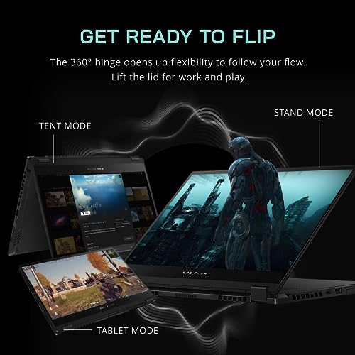 ASUS ROG Flow 13.4'' WUXGA Touchscreen Laptop, AMD Ryzen 9 6900HS, 16GB ...