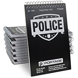 Amazon.com : Police Field Interview Notebook - 3.75" x 6" Pocket Sized ...