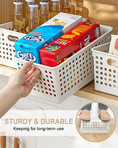 Pafino 10Pack Plastic Storage Baskets - Small Pantry Organizer Bins ...
