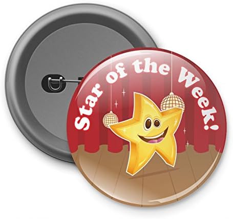 School Stickers Star of the Week Button Badge - BigaMart