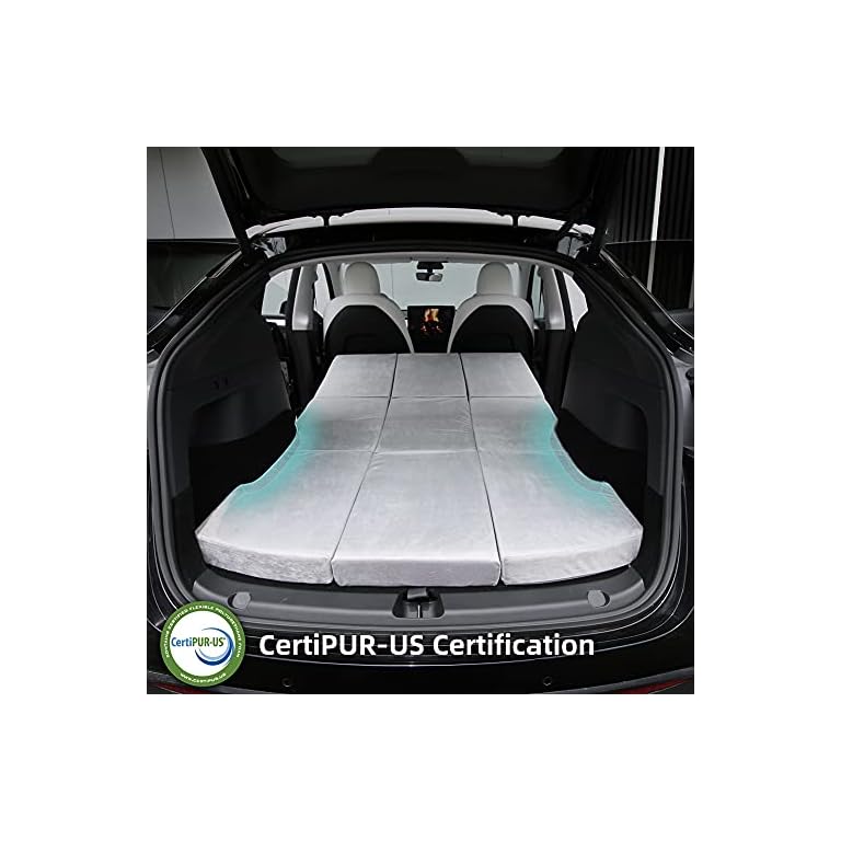 TESCAMP Camping Mattress ONLY for Tesla Model Y CertiPUR Memory Foam ...