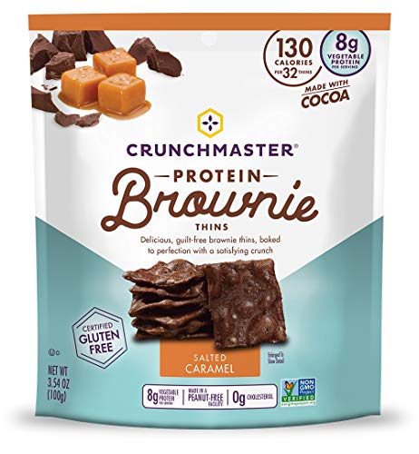 Crunchmaster Protein Brownie Thins Salted Caramel, 3.54 Ounce | Pricepulse