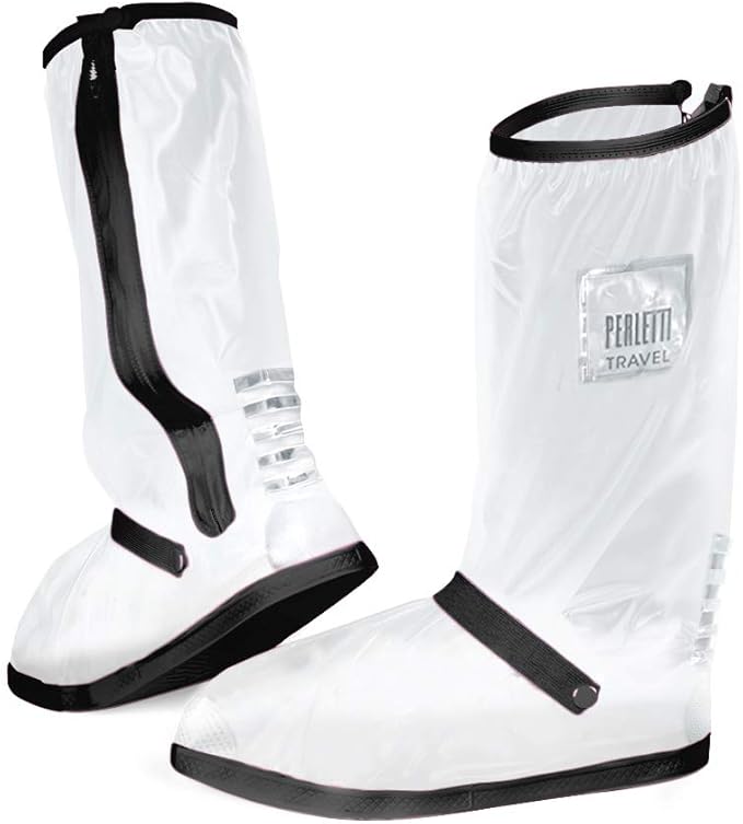 PERLETTI Copriscarpe Impermeabili Trasparenti Alti - Copri Scarpe con ...