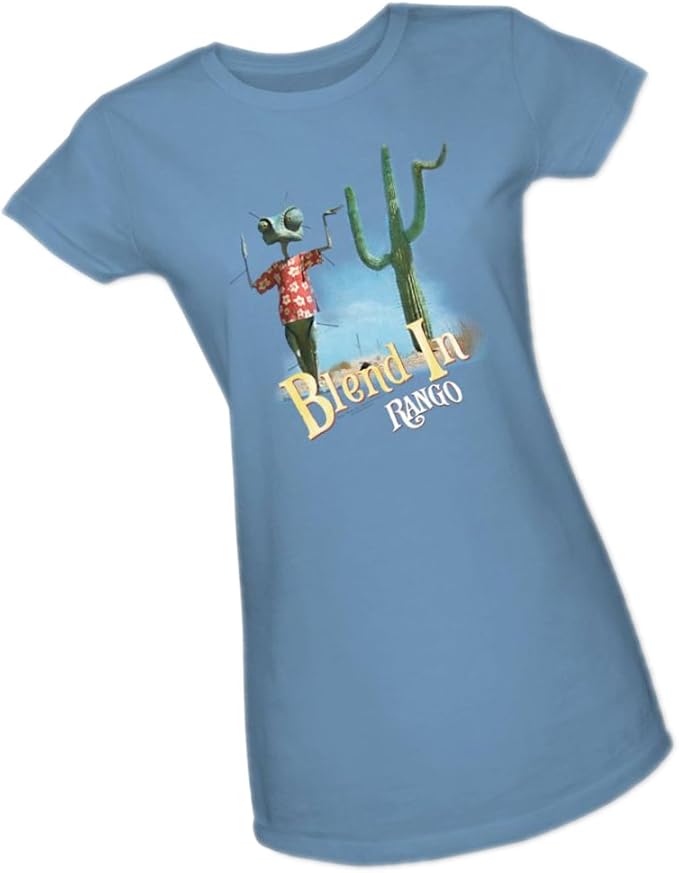 Amazon.com: Blend in - Rango Crop Sleeve Fitted Juniors T-Shirt: Clothing