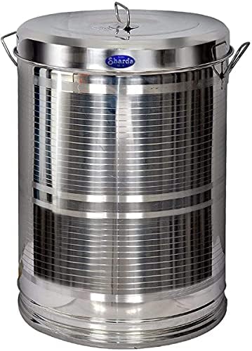 Sharda Metals Large Heavy Stainless Steel Container 10kg Storage Dabba ...