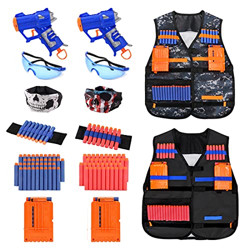 Kids tactical vest kit 2-pack for nerf guns n-strike elite series