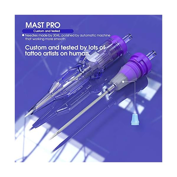 Mast Tattoo Pro Cartridges Needles with Membrane Mixed Sizes Box of 50 ...