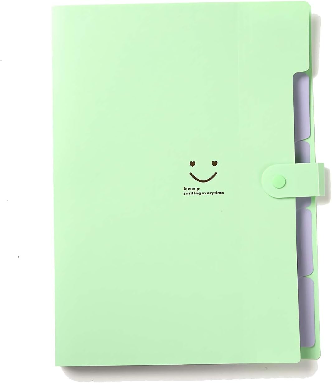 A4 File Folder Expanding File Folder 5 Pockets Accordion Document ...