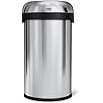 Amazon.com: simplehuman 60 Liter / 16 Gallon Bullet Open Top Trash Can ...