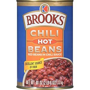 Brooks Chili Beans, Hot, 40 Ounce (Pack of 12): Amazon.com: Grocery ...