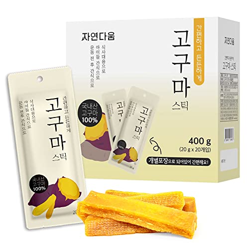 Korean Snacks, Sweet Potato Low-Carb bar 20 Packs Individually Wrapped ...