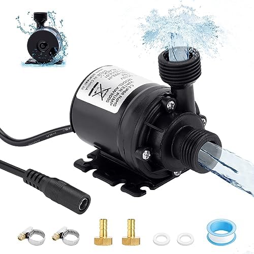 HSEAMALL DC 12V Mini Water Pump,Brushless Submersible Water Pump ...