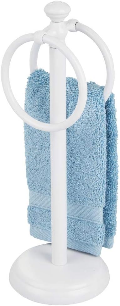 Amazon.com: mDesign Decorative Metal Fingertip Towel Holder Stand for ...