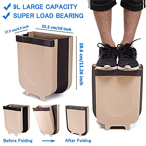 DUTISON Poubelle Cuisine Kitchen Poubelle Pliable Wall Mounted pour ...