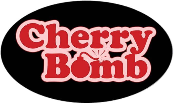 Amazon.com: CafePress Cherry Bomb Oval Sticker Oval Bumper Sticker ...
