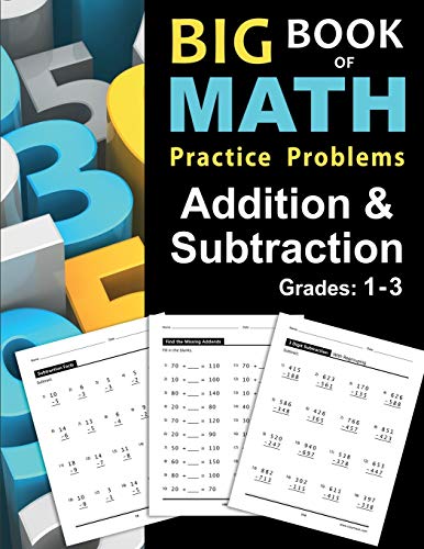 Big Book Of Math Practice Problems Addition And Subtraction Single 