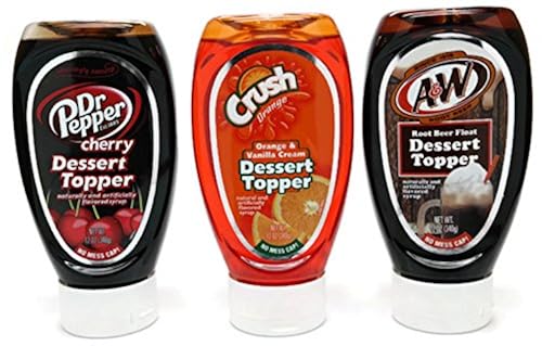 Dr Pepper Cherry, Orange Crush, A&W Root Beer Float Dessert Topper ...