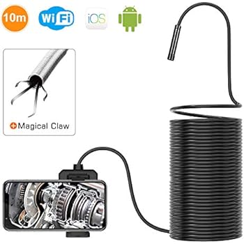 Amazon.com: DEPSTECH 1200P Semi-Rigid Wireless Endoscope, 2.0 MP HD ...