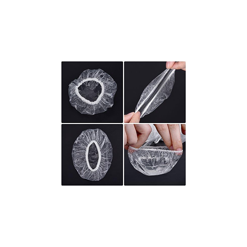 Outus 100 Pack Clear Disposable Ear Protectors Waterproof Ear Covers ...