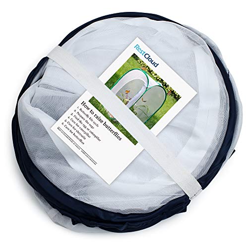 RESTCLOUD 36" Large Monarch Butterfly Habitat, Giant Collapsible Insect ...