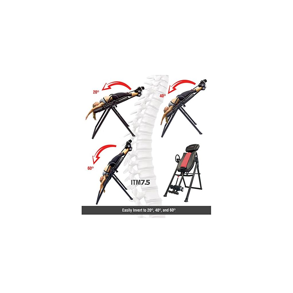 Health Gear ITM7.5 Big & Tall Inversion Table - 400 lbs, 5'1" - 7'0"