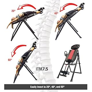 Health Gear ITM7.5 Big & Tall Inversion Table - 400 lbs, 5'1" - 7'0"