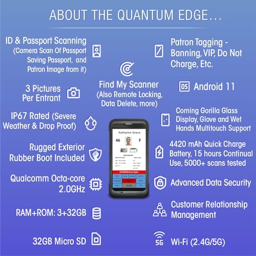 IDetect Quantum Edge ID Scanner V2 - Drivers License and Passport Age ...